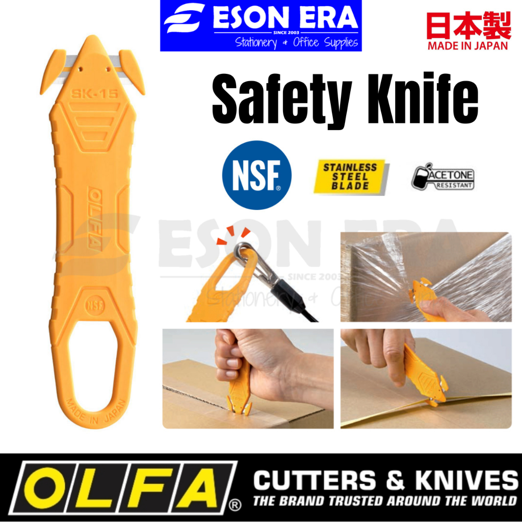 Olfa SK-15 Safety Knife Made in Japen Cutter Pisau Disposable Small Safety Cutter | Shopee Malaysia