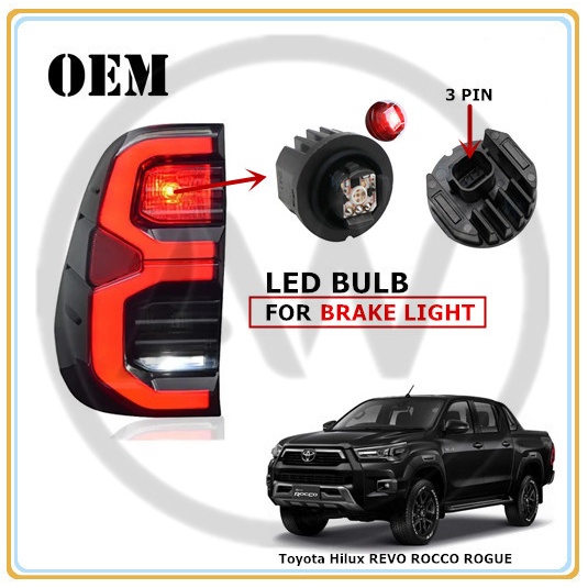 Toyota Hilux REVO ROCCO ROGUE 2015-2023 Rear Back Light 12V LED Bulb ...