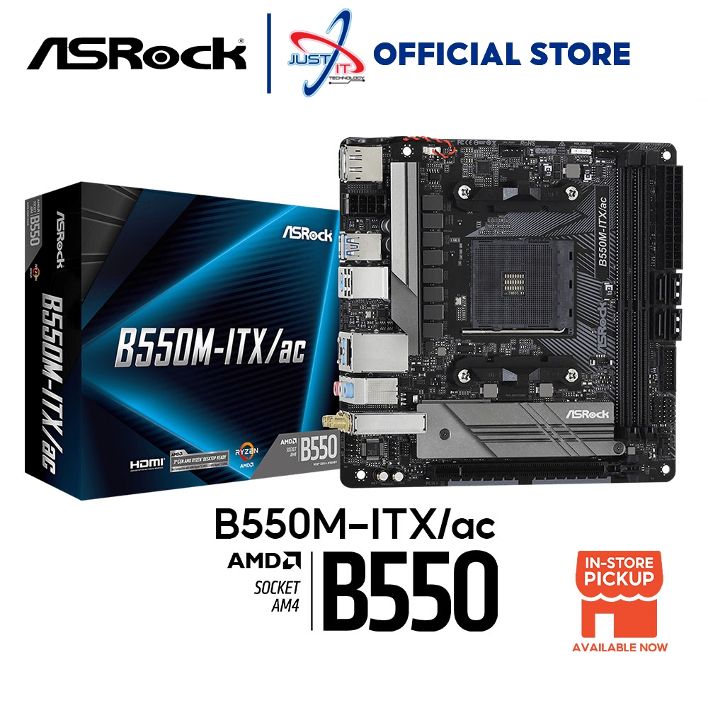 ASROCK B550M ITX AC AM4 Motheboard Combo Deal RYZEN 5 5600GT / 5500 ...