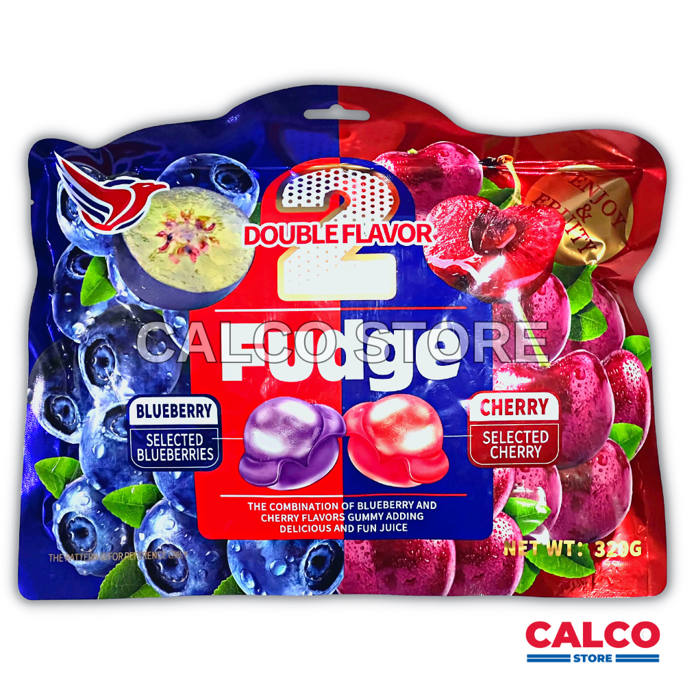 320g YingPai Brand Double Flavor Fudge Blueberry / Cherry Flavours ...