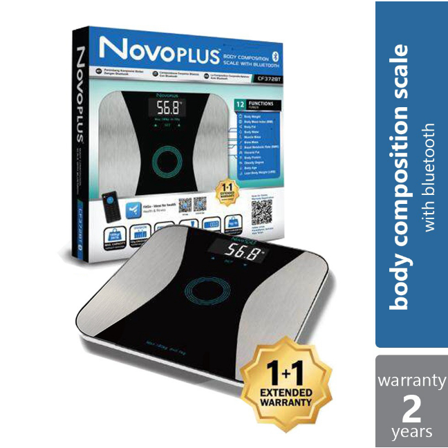 Novoplus Body Composition Scale With Bluetooth Cf372bt | Shopee Malaysia