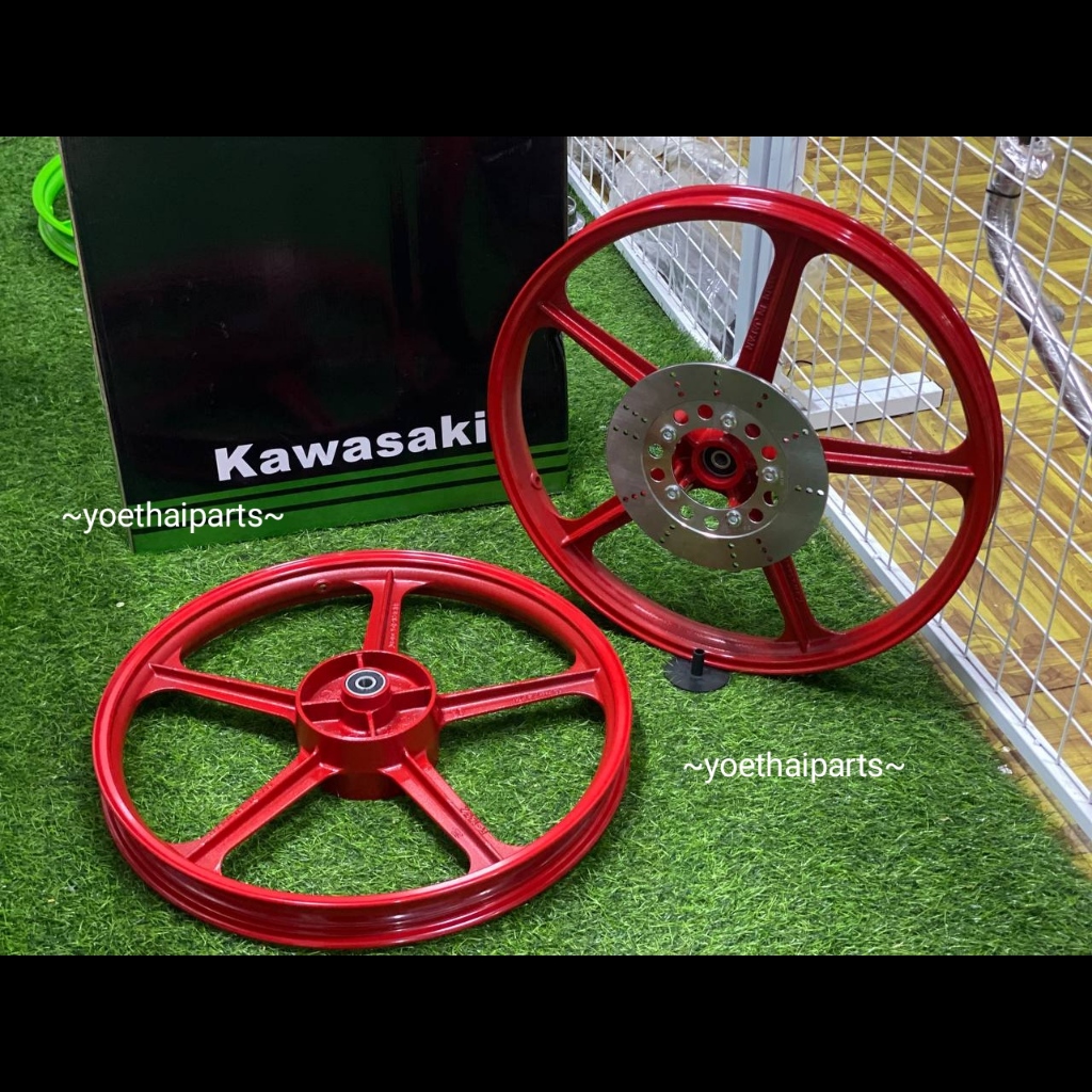 AR80 MERAH CUSTOM PNP EX5 DREAM / SPORT RIM AR80 RED CUSTOM HUB SPOKET ...