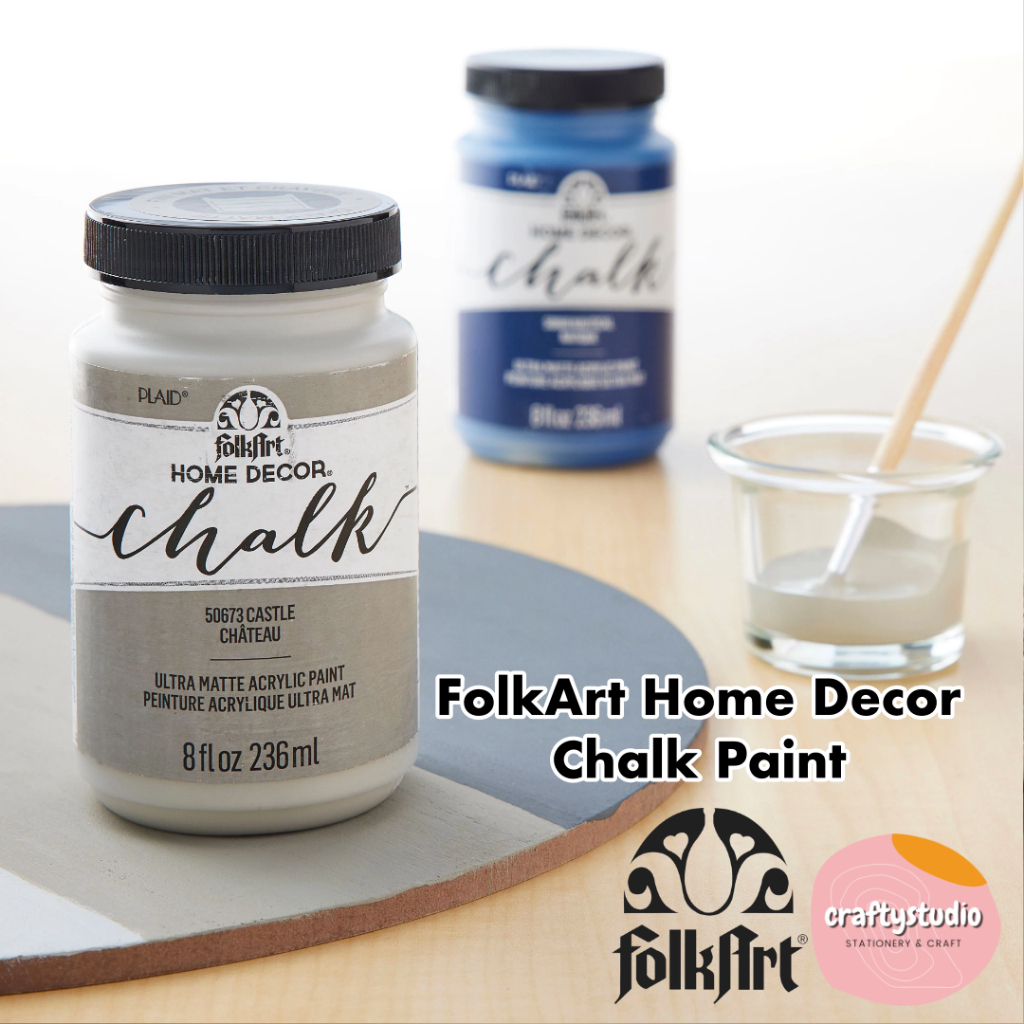 (NEW) 236ml FolkArt Home Decor Chalk 8oz, Furniture Paint, Pastel Paint ...
