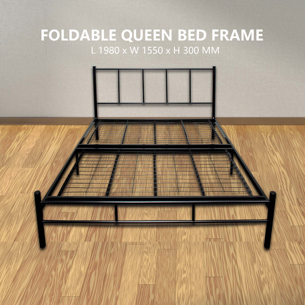FREE SHIPPING Queen Size Single Bed Frame Double Decker 3V Powder Coat ...