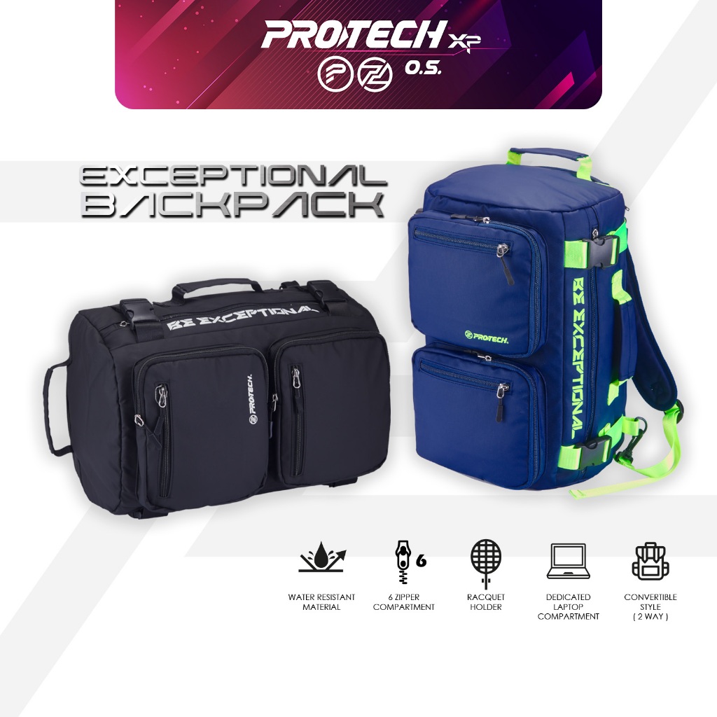 Protech Exceptional Backpack Sport & Travel | Shopee Malaysia