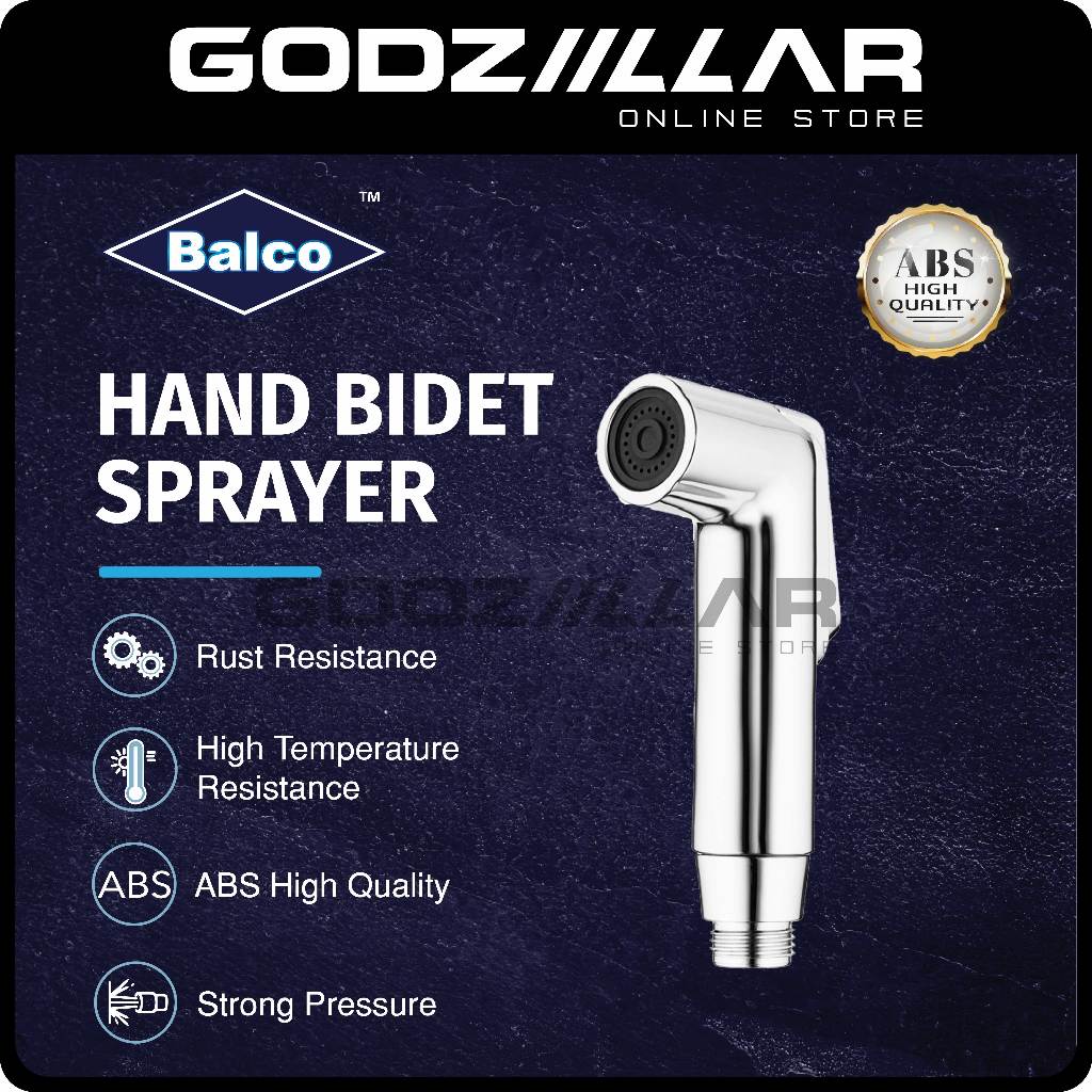 Balco ABS Hand Chrome Hand Bidet Sprayer Hand Shower Spray Bidet ...