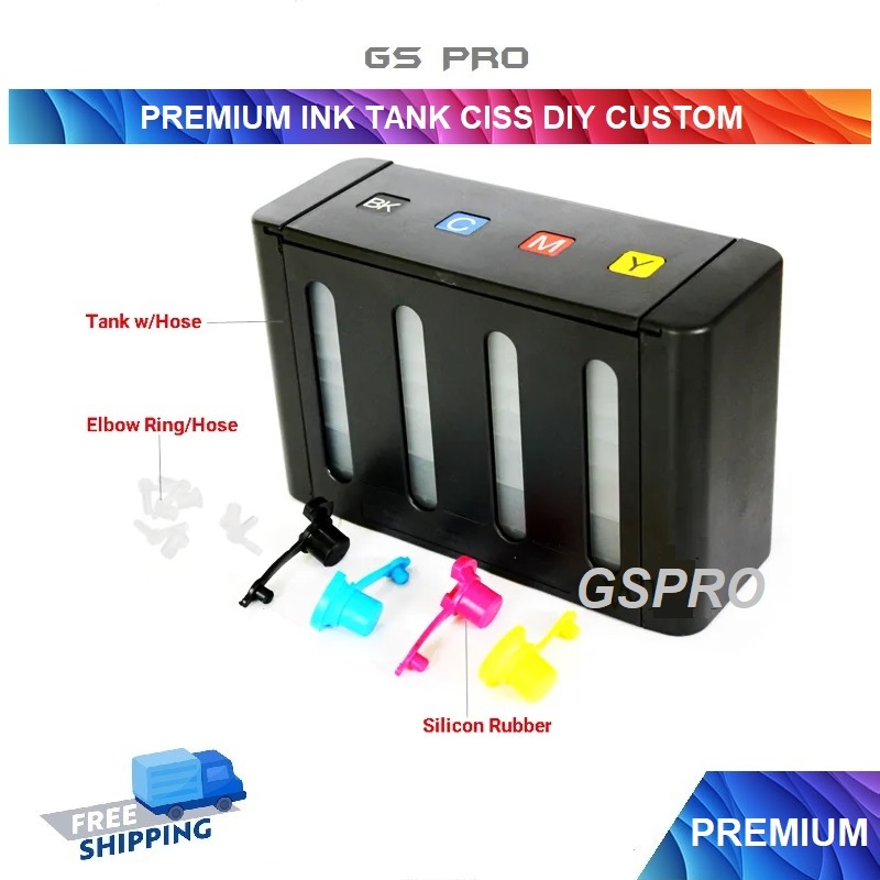 Canon / HP / Epson 4 color three compartment anti-reflux CISS premium ...