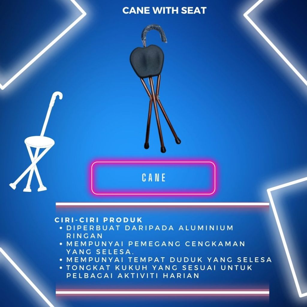 CANE WITH SEAT ( APPLE SHAPE ) | Shopee Malaysia