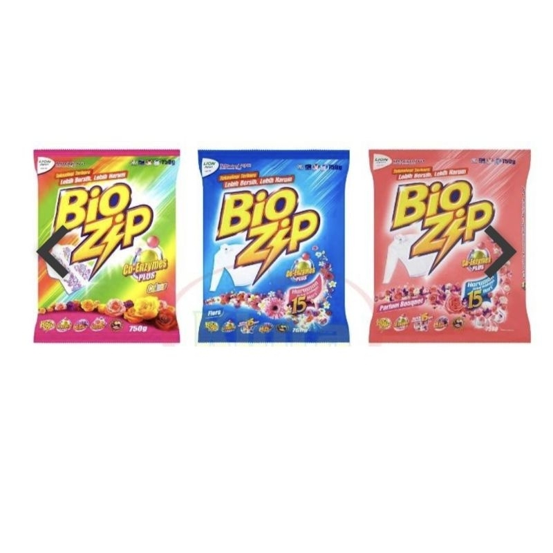 BIO-ZIP DETERGENT POWDER 750G | Shopee Malaysia