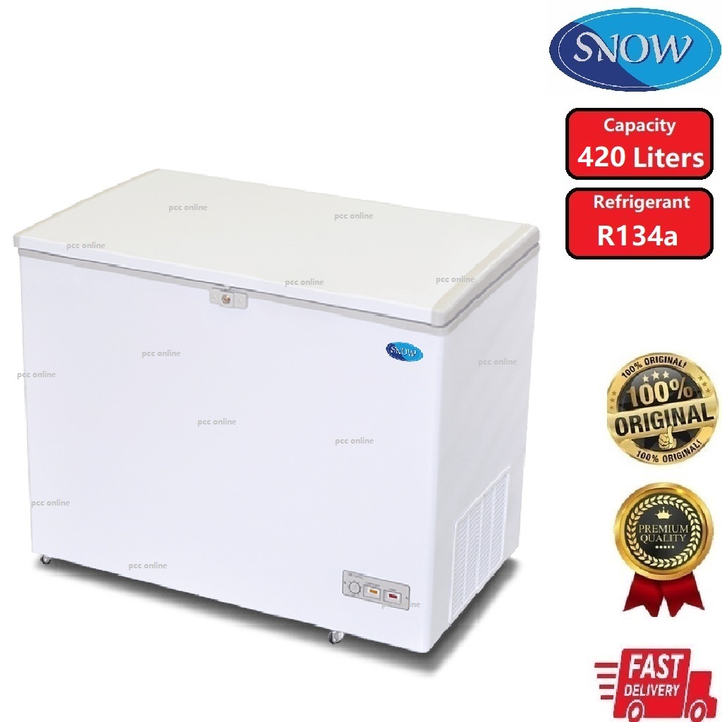 Snow LY450LD Chest Freezer /Peti Sejuk Daging / Peti Sejuk Beku (420 L ...