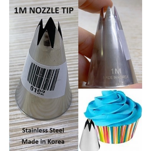 Stainless Steel 1M Piping Nozzle Tip (Made in Korea) | Shopee Malaysia