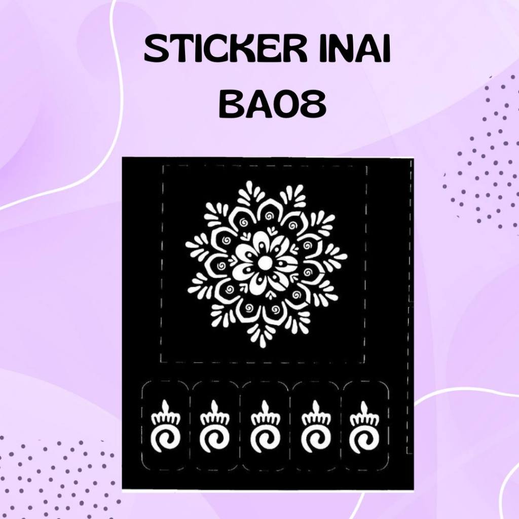 Sticker Corak Inai / Henna Stencil / Sticker Inai / Henna Sticker ...