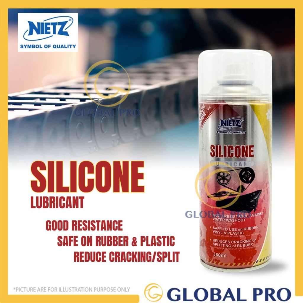 NIETZ 360ML Silicone Lubricant Spray For Rubber Plastic Conveyer Belt ...