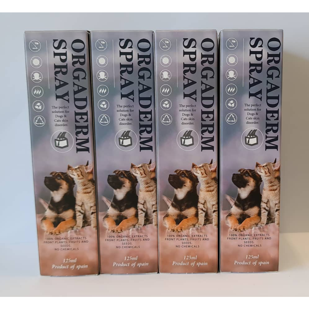 🔥🔥🔥 HOT! Orgaderm Spray Pet Skin Fungus Spray (Dog & Cat) 125ML ...