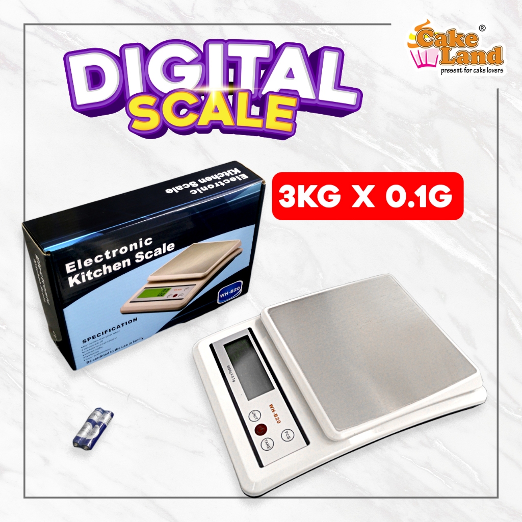 THE BAKER Electronic Kitchen Scale - 3kg x 0.1g | Shopee Malaysia
