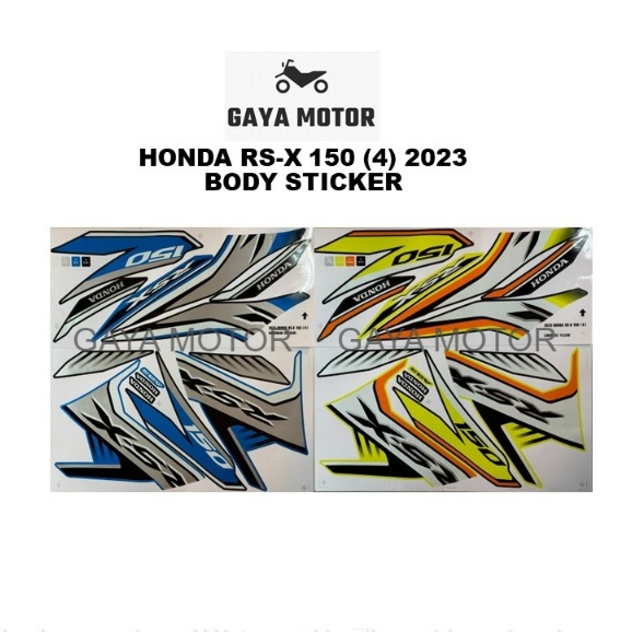 HONDA RSX 150 (4) 2023 BODY STICKER | Shopee Malaysia