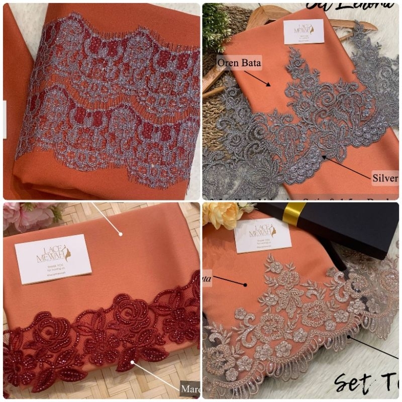 🔥SET KAIN OREN BATA 2024🔥RAYA OREN BATA, BAJU SEDONDON , BAJU BRIDEMAID ...