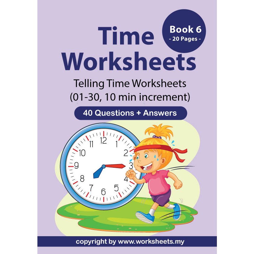 Igcse Math Worksheets Time Worksheets Book 6 10 Min Increment 40 Ques Ans Igcse Maths