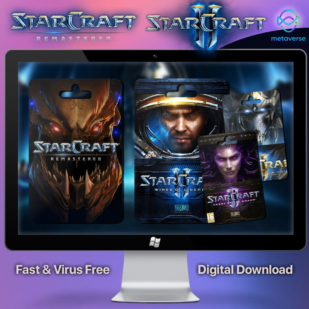 🔥PC GAME🔥 STARCRAFT REMASTERED & STARCRAFT 2 Full Collection | OFFLINE ...