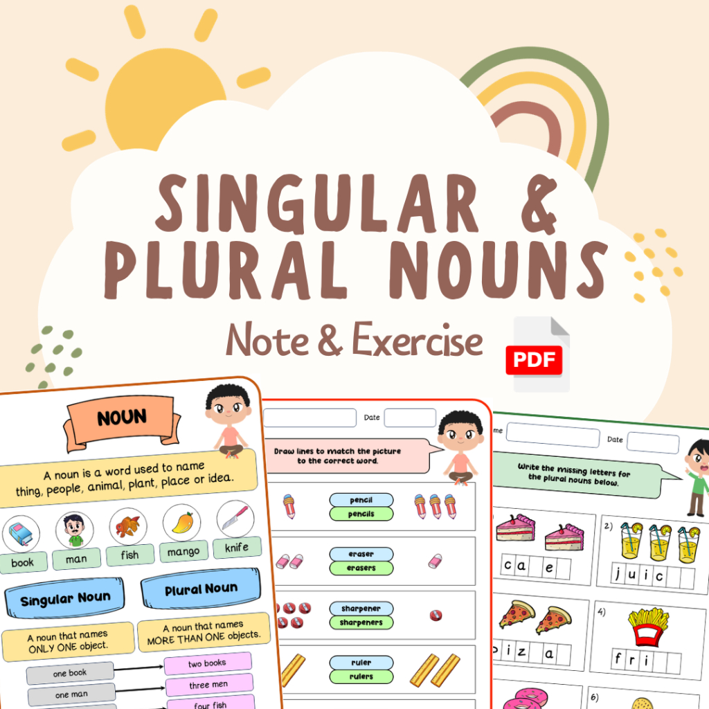 [ Softcopy | PDF ] Singular & Plural Nouns English Grammar Notes ...