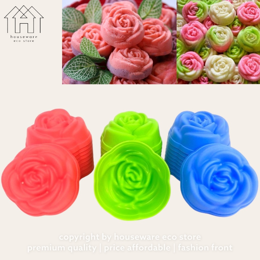 (Pilih Warna) Acuan Kuih Ros / Rose Jelly Mould / Acuan Jeli / Jelly ...