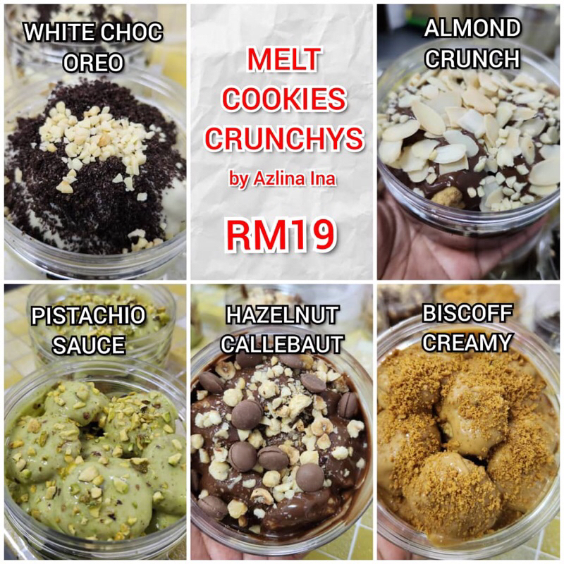 🔥Pistachio Cheese- VIRAL Melted Crunchy Cookies Azlina Ina🔥 | Shopee ...