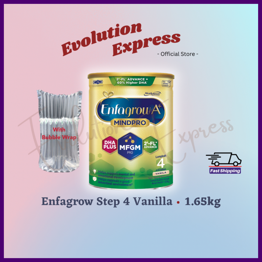 Enfagrow A+ milk powder step 4 vanilla ( 1.65kg )Exp 10/2025 | Shopee ...