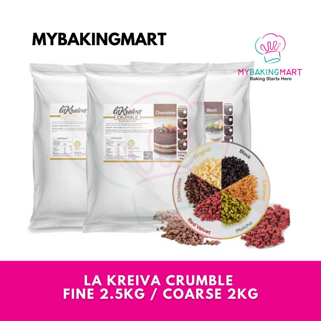 La Kreiva Crumble Coarse 2kg / Fine 2.5kg - Assorted Flavor Biscuit ...