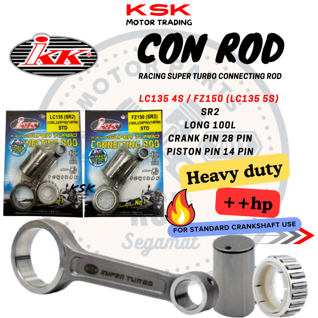 CON ROD CRANKSHAFT IKK RACING SUPER TURBO LC135 4S 5S SR2 100L 100MM ...