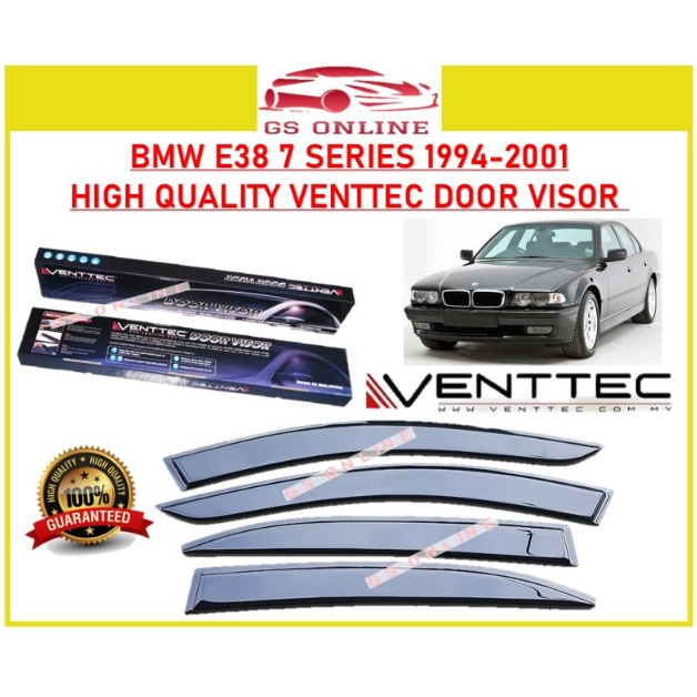 BMW E38 7 SERIES 1994 1996 1998 2000 735 740 High Quality Venttec Door Visor Window Vent Air ...