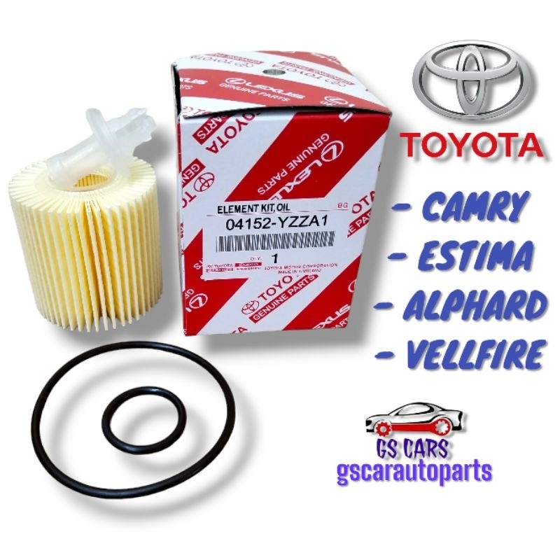Toyota engine oil filter 04152-yzza1 alphard / camry hybrid / vellfire ...