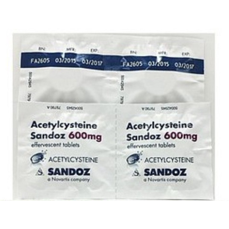 SANDOZ Acetylcysteine Effervescent Tablet 600mg ( Phlegm ) | Shopee ...
