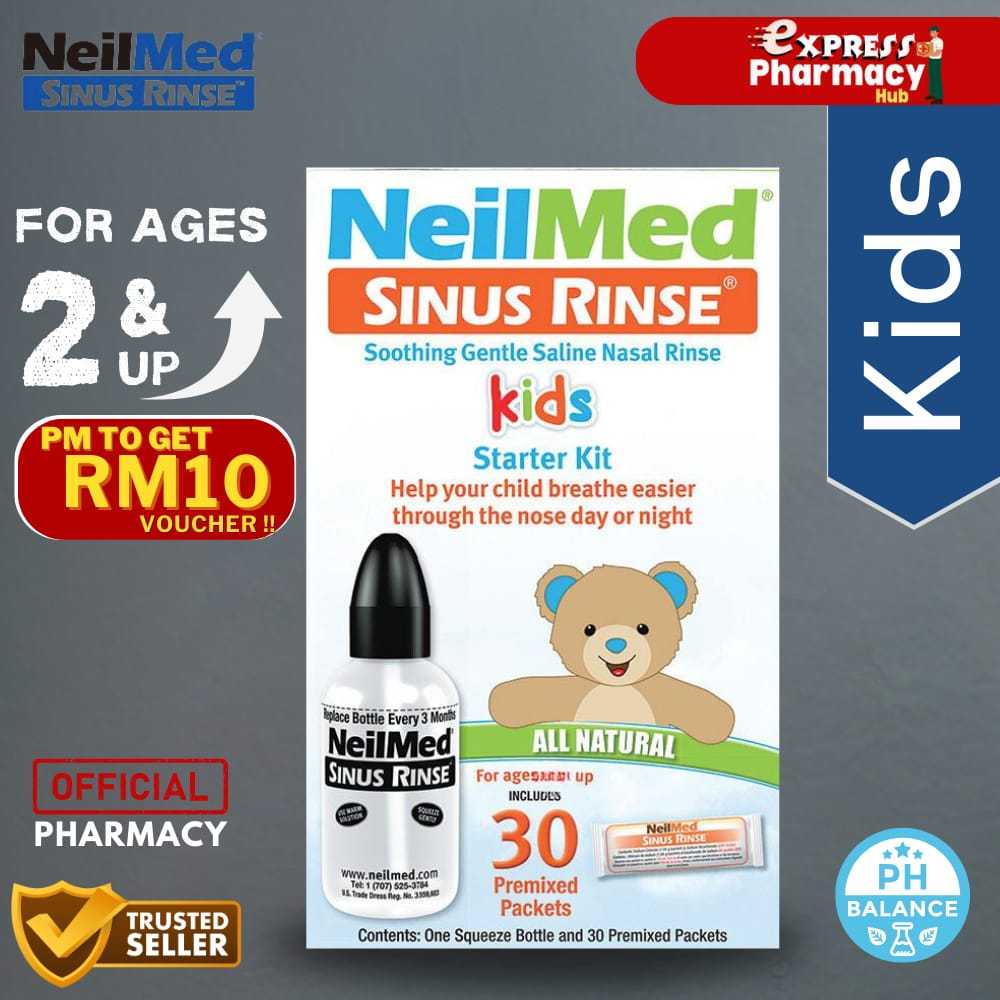[PHARMACY STOCK!! 100% ORIGINAL] [READY STOCK] NEILMED SINUS RINSE KIDS ...