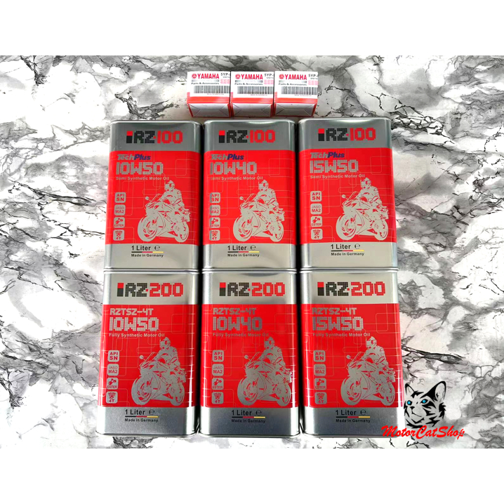 Engine Oil RZOIL Made In Germany (RZ100 Semi / RZ200 Fully) 10W40 10W50 15W50 Free Yamaha Oil ...