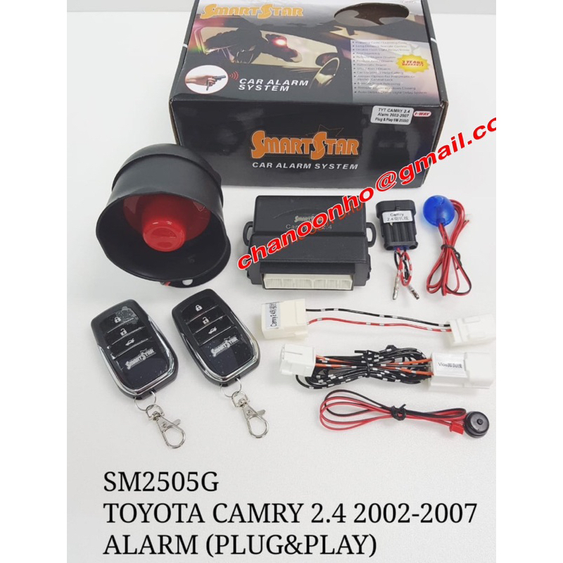 SMART STAR TOYOTA CAMRY 2.0CC | 2.4CC 2002-2007 CAR SECURITY ALARM PLUG ...