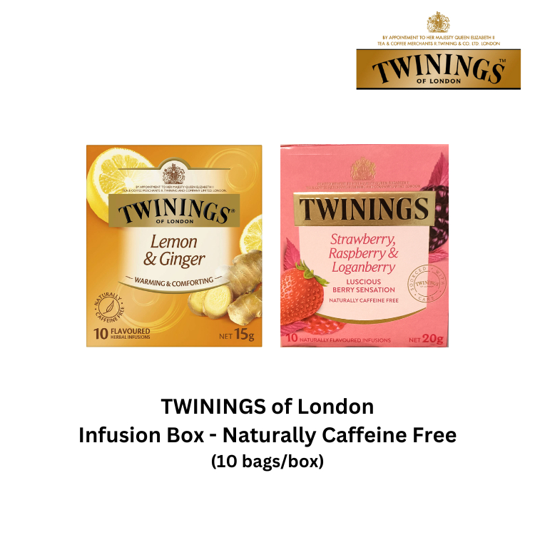 Twinings Infusion Box (Caffeine-Free) - Lemon & Ginger / Strawberry ...