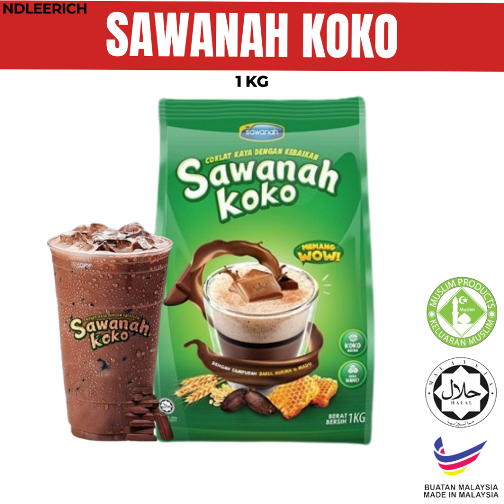 ORI HQ SAWANAH KOKO 1KG Minuman Malt Coklat Minuman Sawanah Minuman ...
