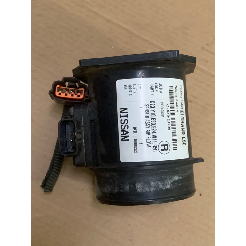 AIR FLOW SENSOR 3-PIN USED ORIGINAL 22680-2J200 AFH70-14 MADE IN JAPAN ...