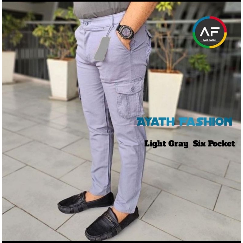 Six Pocket Pants Men's Slim Fit Premium Quality Multipocket Boleh Pakai ...