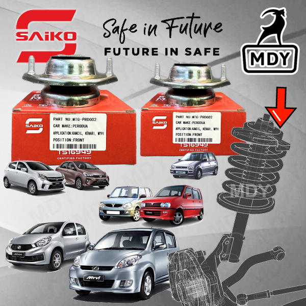 SAIKO Front Absorber Mounting Perodua Myvi / Lagi Best Axia Bezza ...