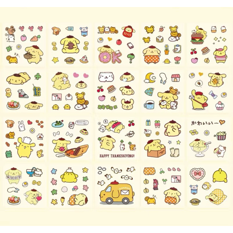 ⚠️5pcs Sanrio sticker / cute sticker/transparent sticker/kuromi/melody ...
