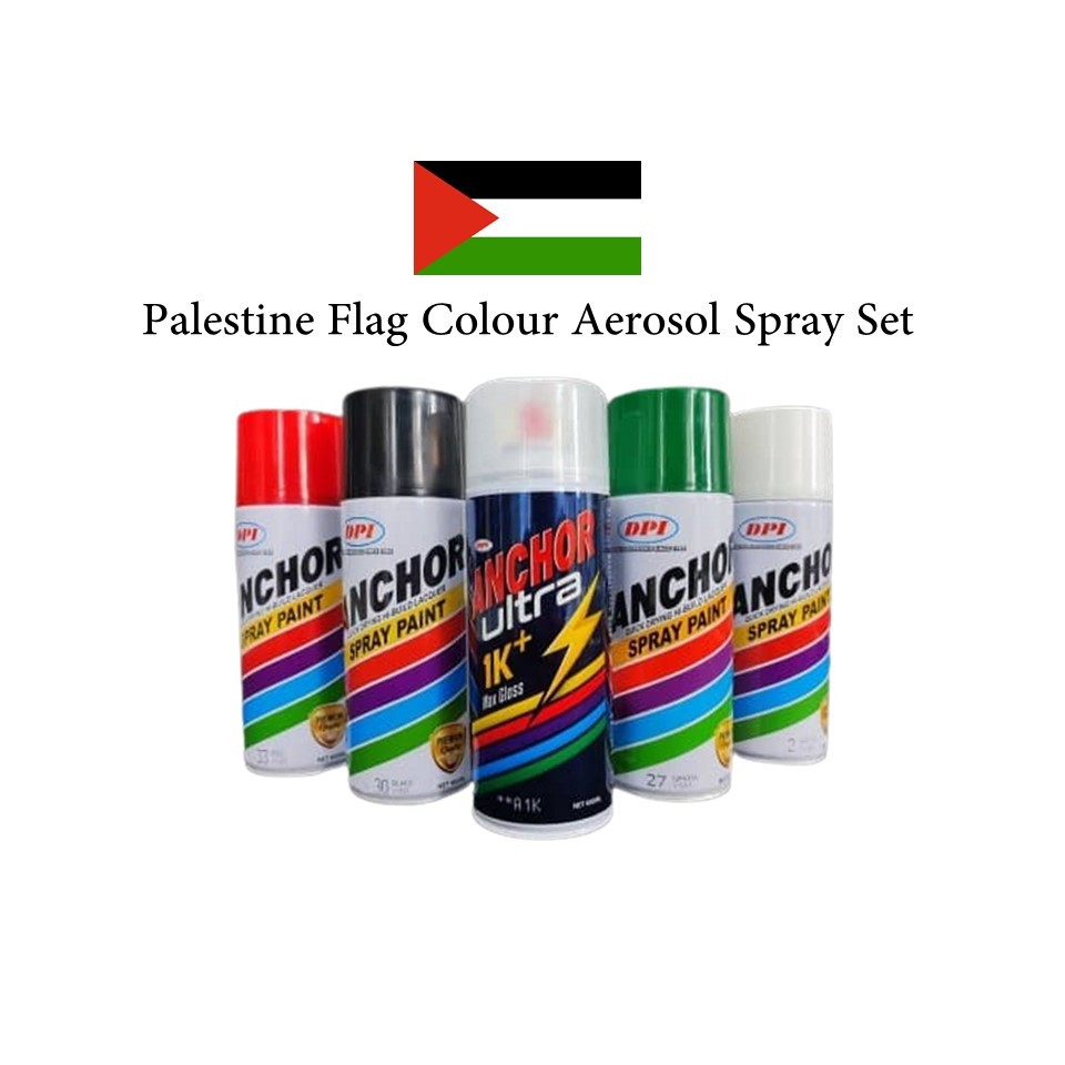 Palestine Flag Colour Aerosol Spray Set - DPI Anchor | Shopee Malaysia