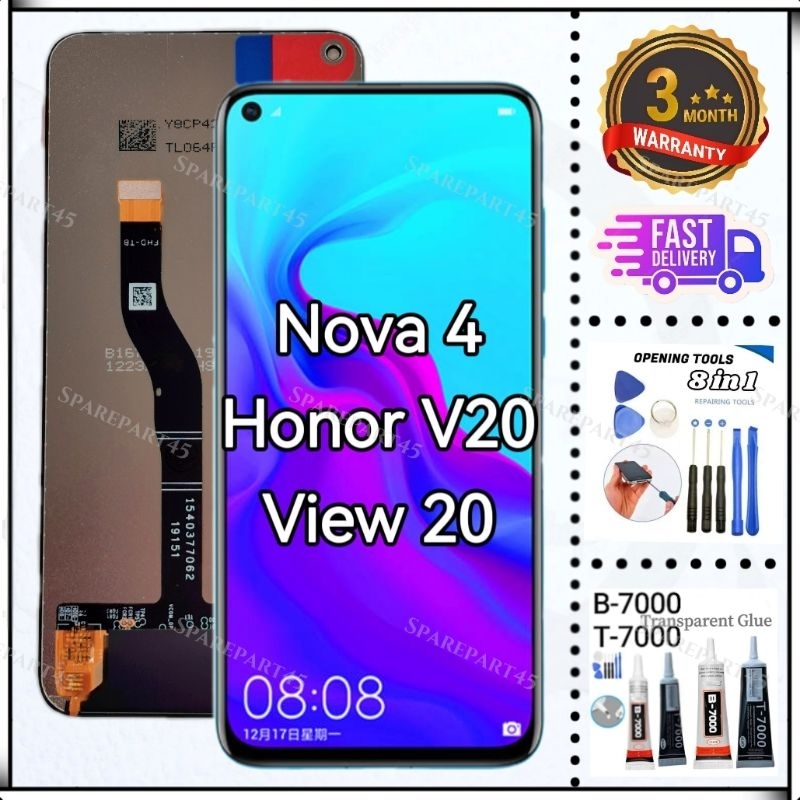 HW Nova 4 / HNR V20 / View 20 [VCE-L22] Compatible LCD Display Touchscreen Digitizer | Shopee ...