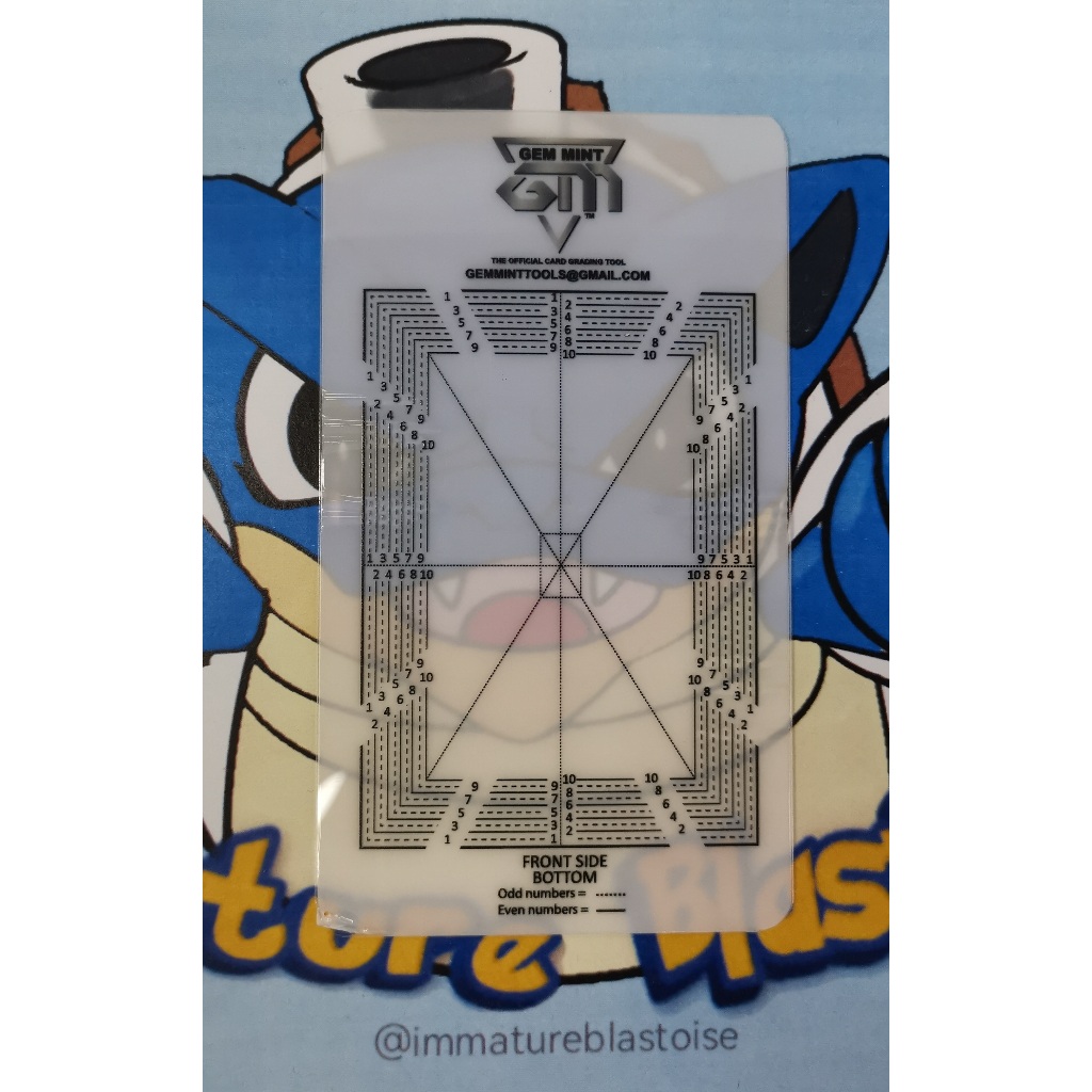Pokemon Card Grading Centering Tools Gem Mint Psa Bgs Tcg Shopee