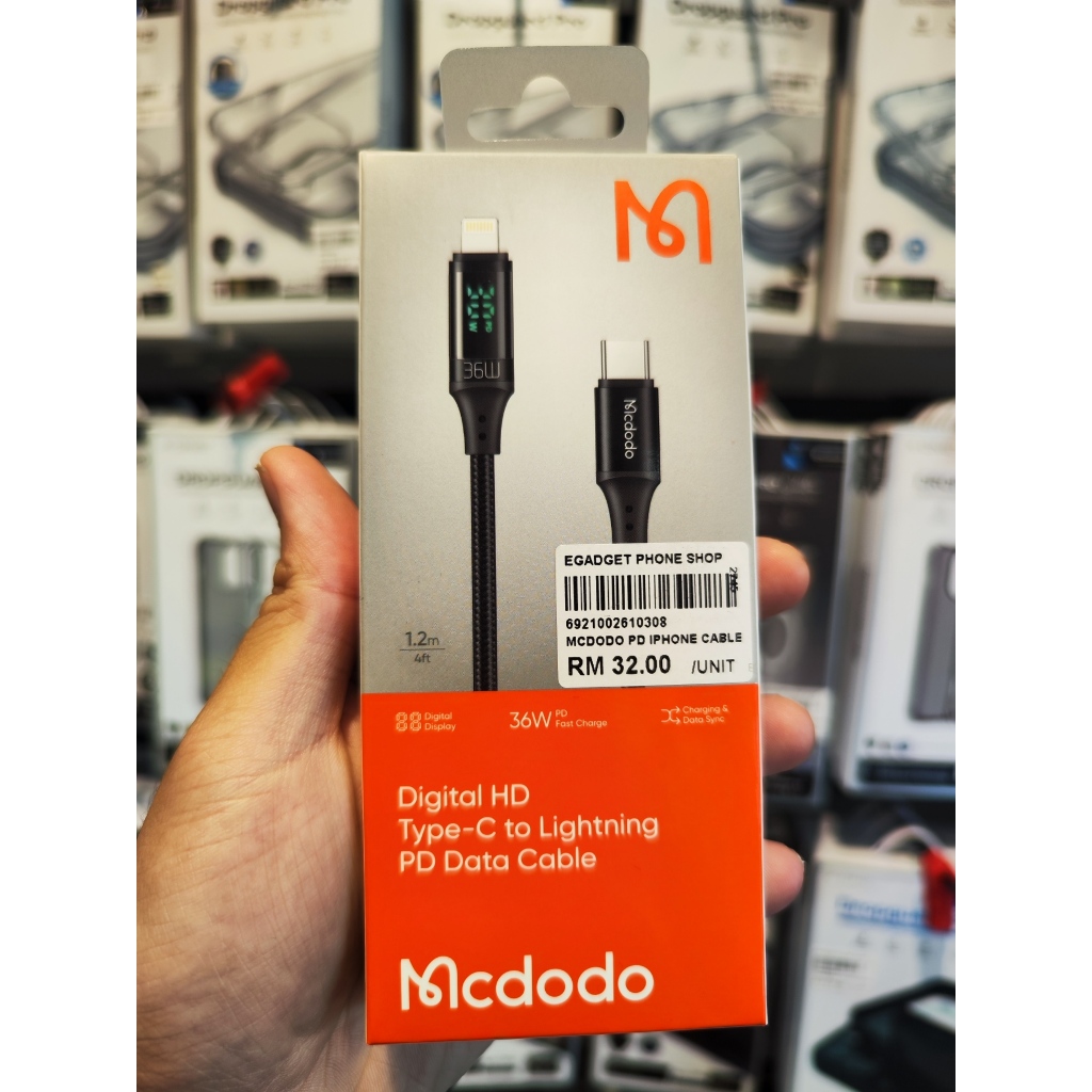 Mcdodo CA-103 Digital HD Type-C to Light ning PD Data Cable 1.2Meter ...