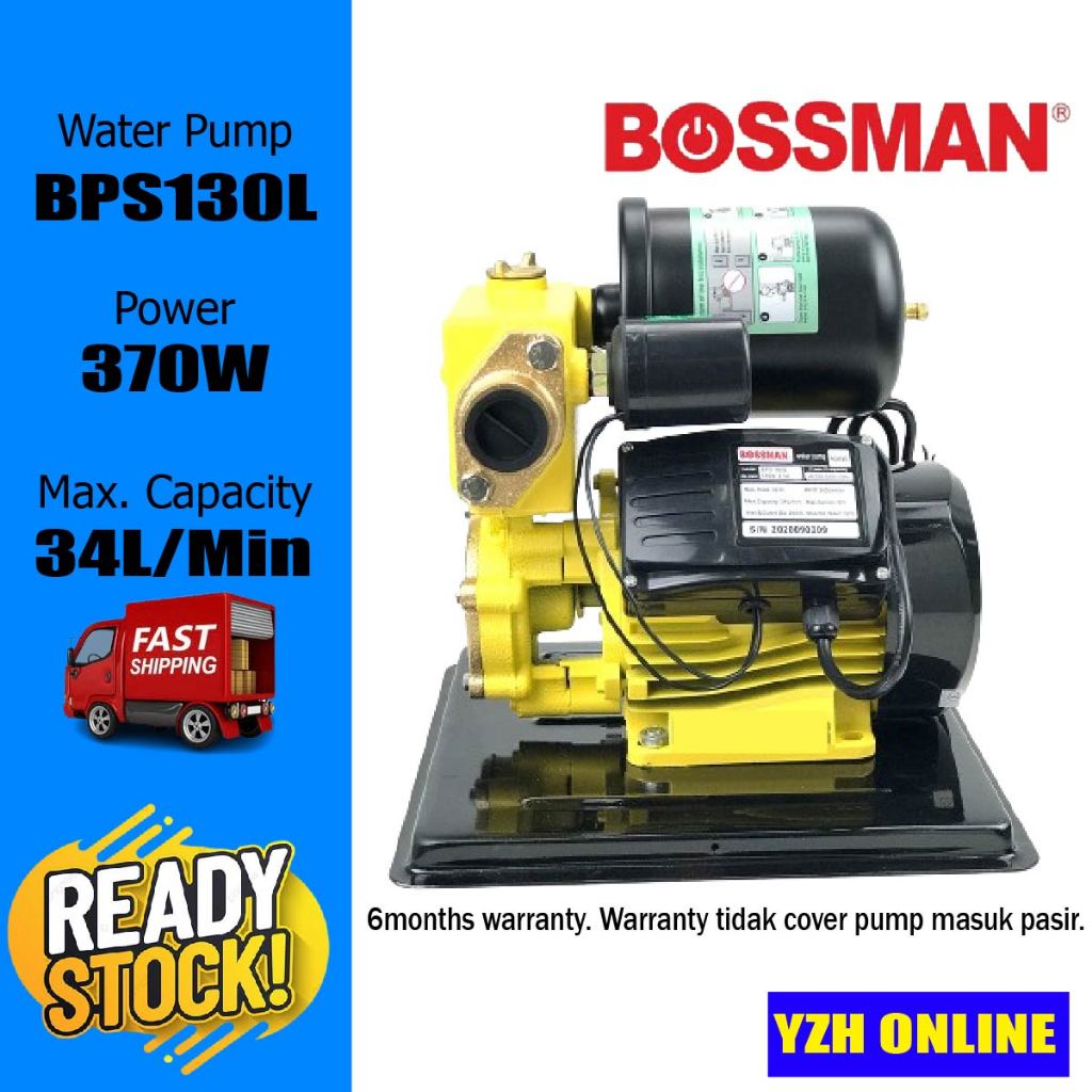Bossman Water Pump Automatic Booster BPS139 / 6months warranty / Water ...
