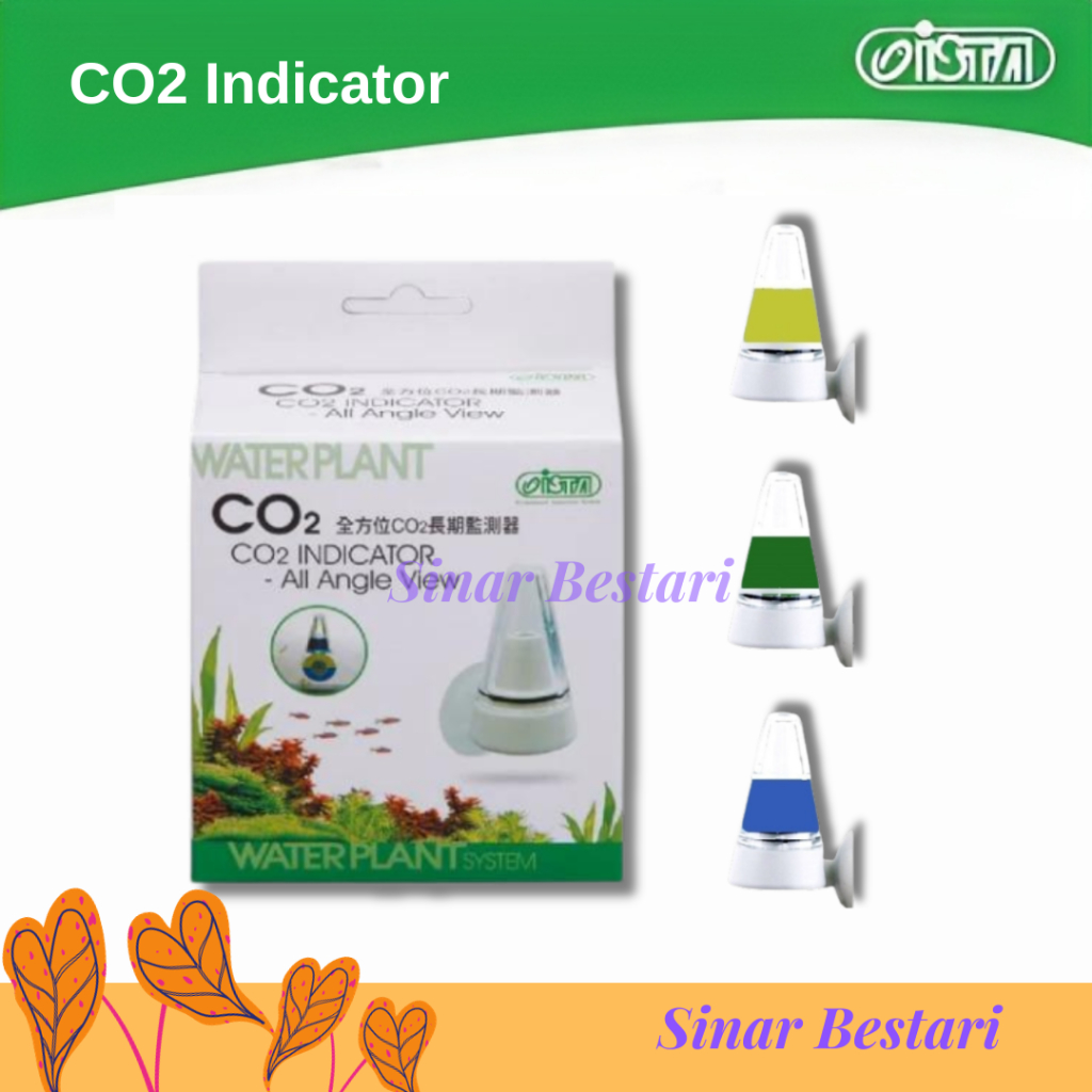 ISTA CO2 Indicator - All Angle View CO2 Checker Pokok Air water plant ...