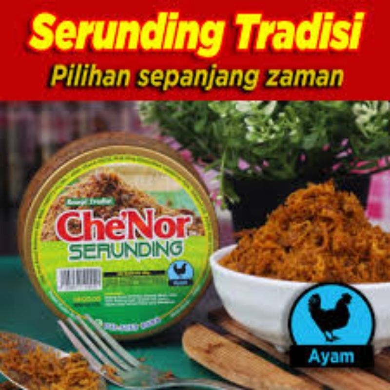 CHE NOR SERUNDING 150G (AYAM/DAGING) | Shopee Malaysia