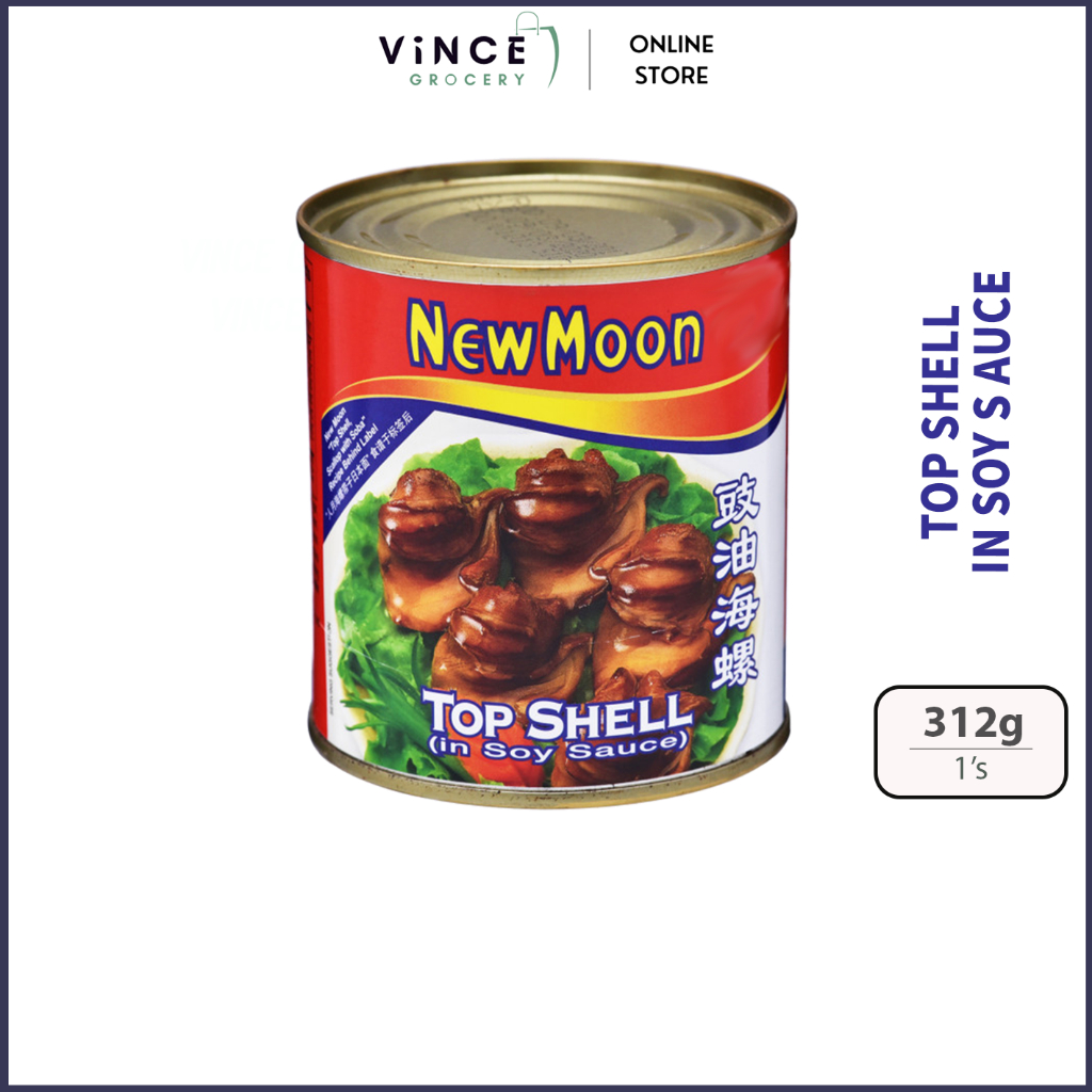 NEW MOON Top Shell in Soy Sauce · 人月牌 豉油海螺 | 312G | Shopee Malaysia
