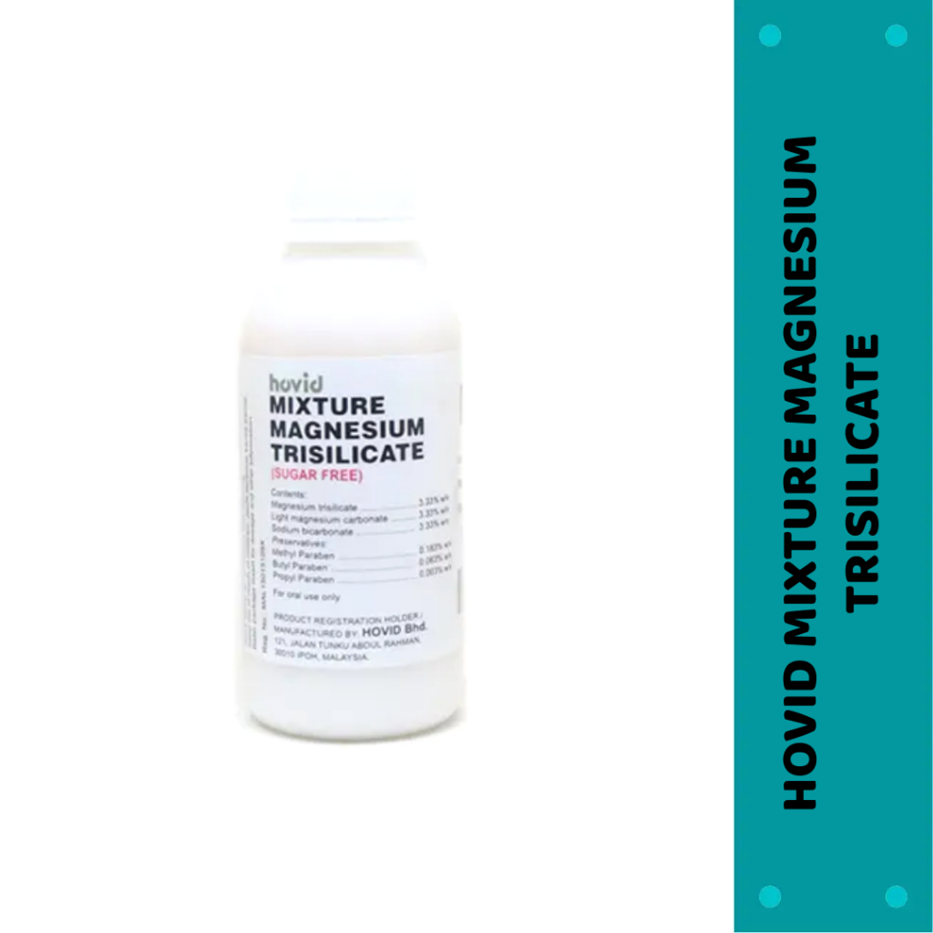 Hovid Magnesium Trisilicate Mixture (MMT) 120mL for Gastric | Shopee ...